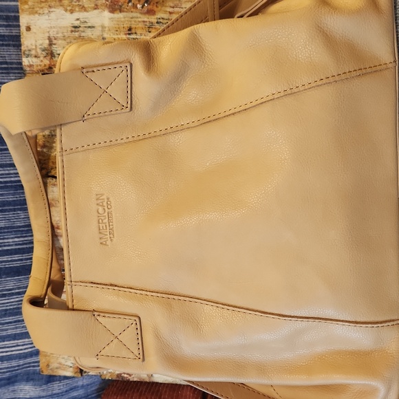 American Leather Co. | Bags | American Leather Co Ada Triple Entry ...
